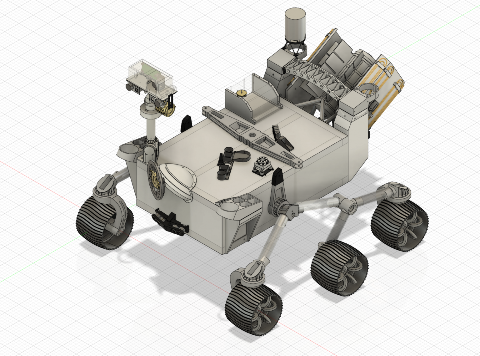Mars Rover Perseverance als RC-Eigenbau in 1:4 – Stuttgart-Modellbau